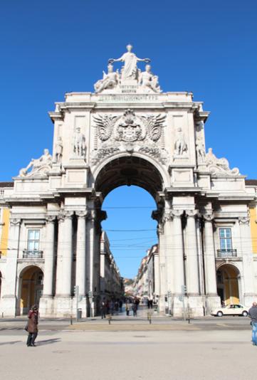 Photos and images of Lisbon main squares, Portugal.